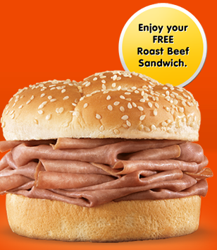 FREE Arby's Roast Beef Sandwich