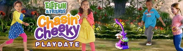 Host an ELEFUN & FRIENDS CHASIN’ CHEEKY Playdate