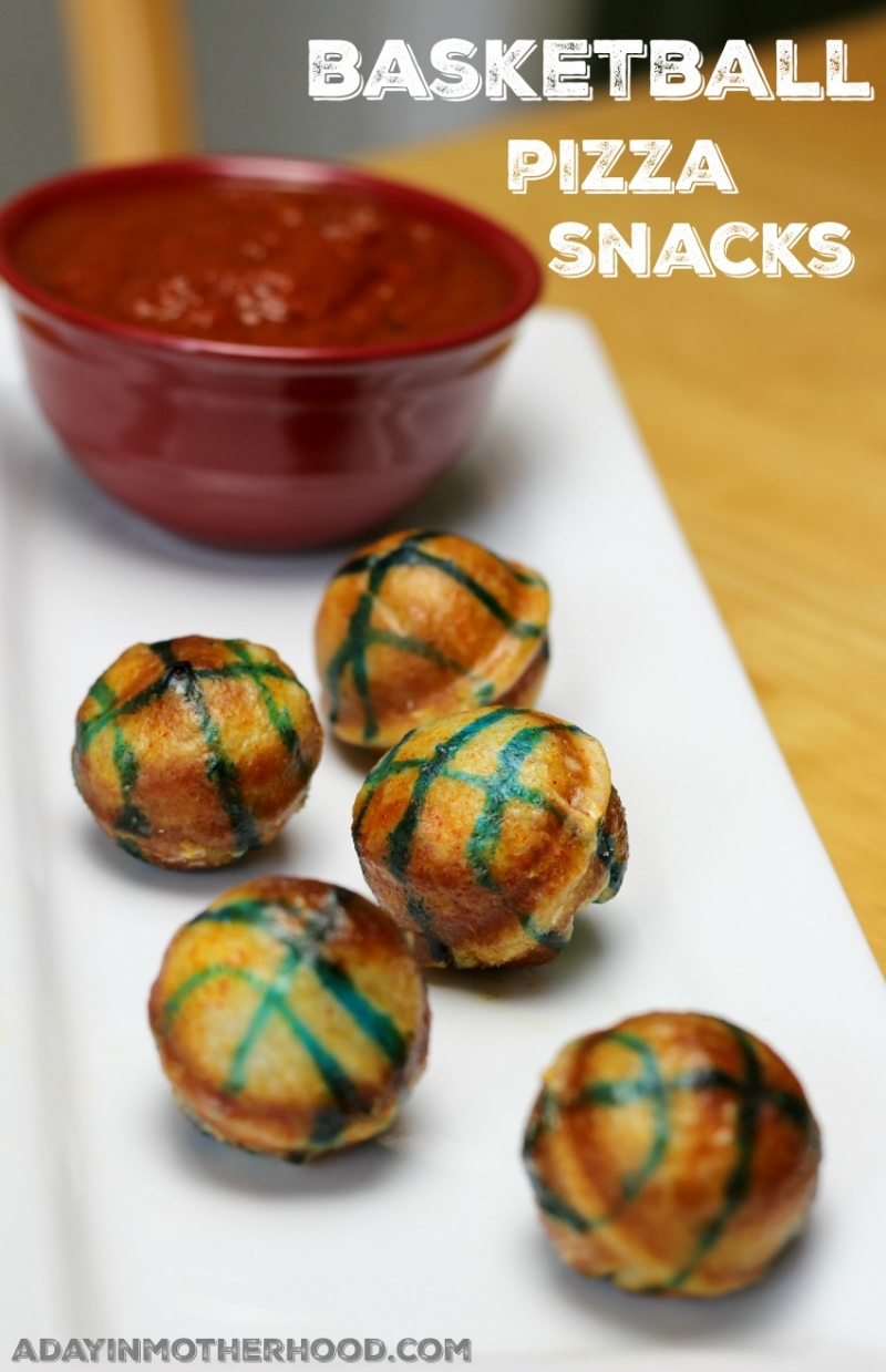 Basketball Pizza Snacks are a Slam Dunk