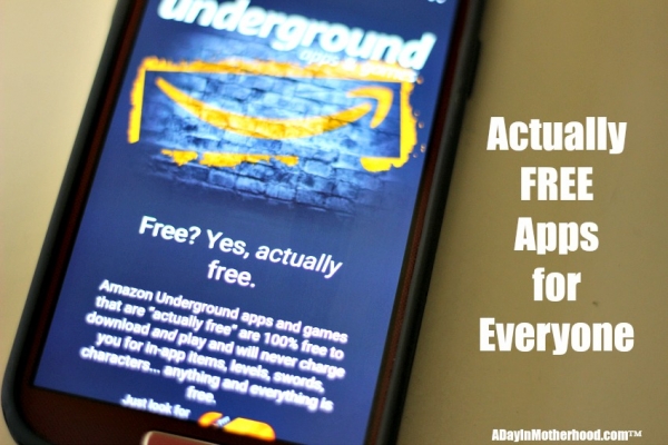 Amazon Underground Offers Actually FREE Apps for Kids and Adults!