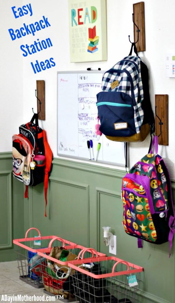 Easy Backpack Station Ideas & Donate $5 to Give Water to Kids