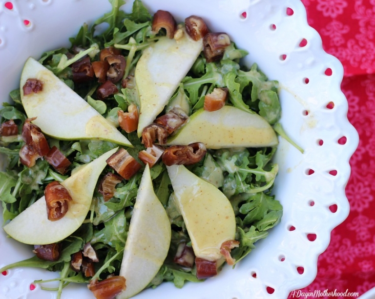 Pear and Date Salad Recipe that Dresses up Any Dinner