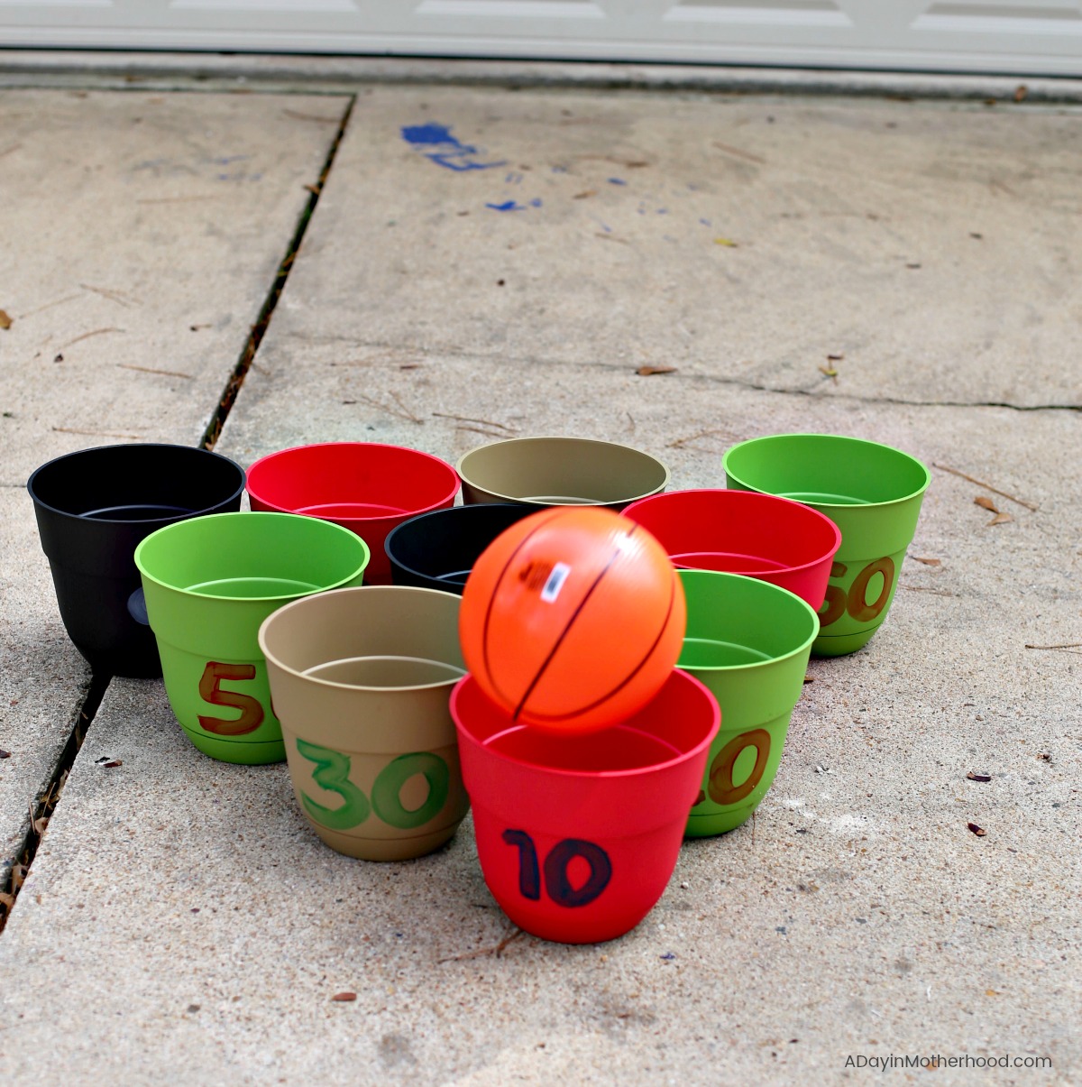 DIY Basketball Bucket Game