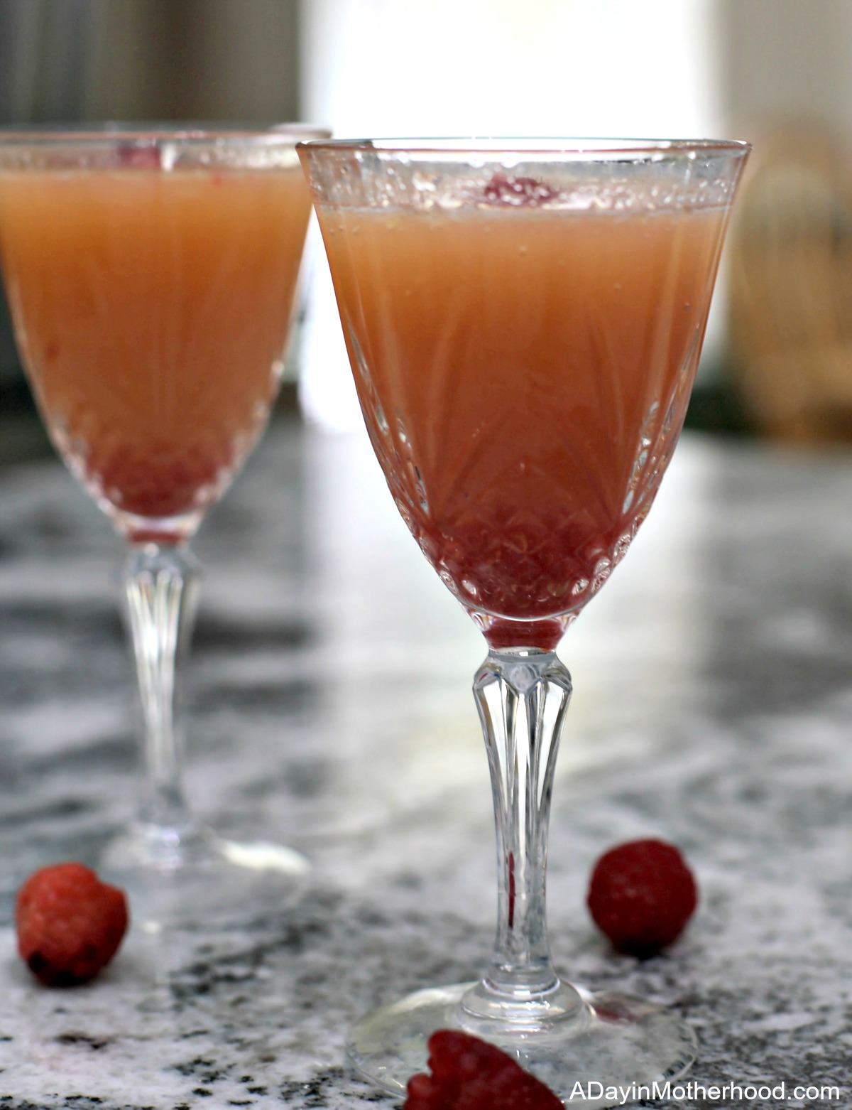 Raspberry Mimosa Mocktail Recipe