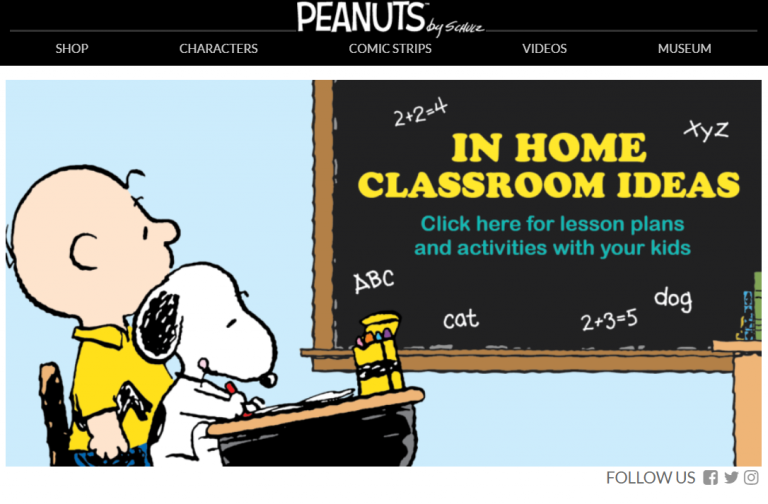 Snoopy + Free Homeschooling Ideas = A Happy Mom and Happy Kids