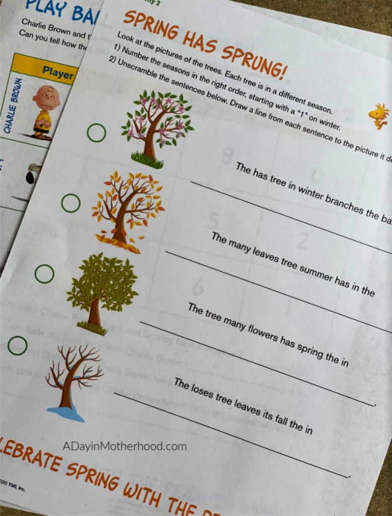 Snoopy + Free Homeschooling Ideas = A Happy Mom and Happy Kids